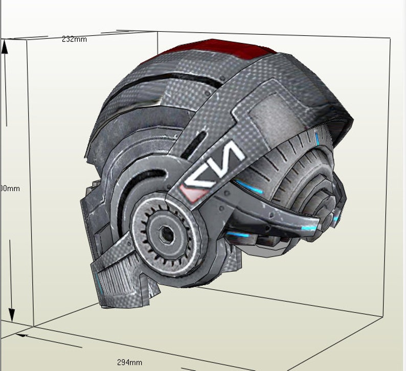 Mass Effect N7 Sheppard Helmet - Etsy