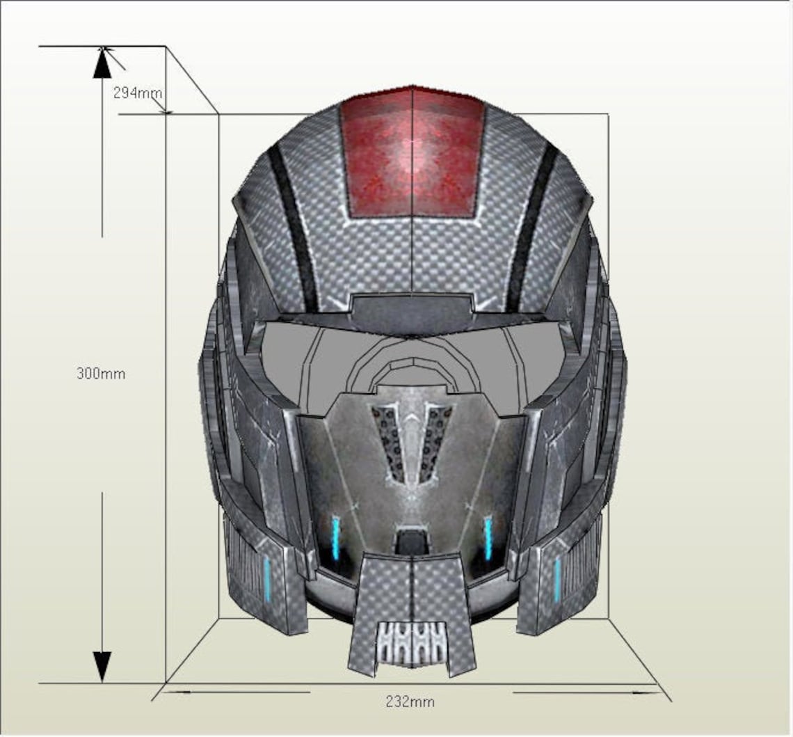 Mass Effect N7 Sheppard Helmet - Etsy