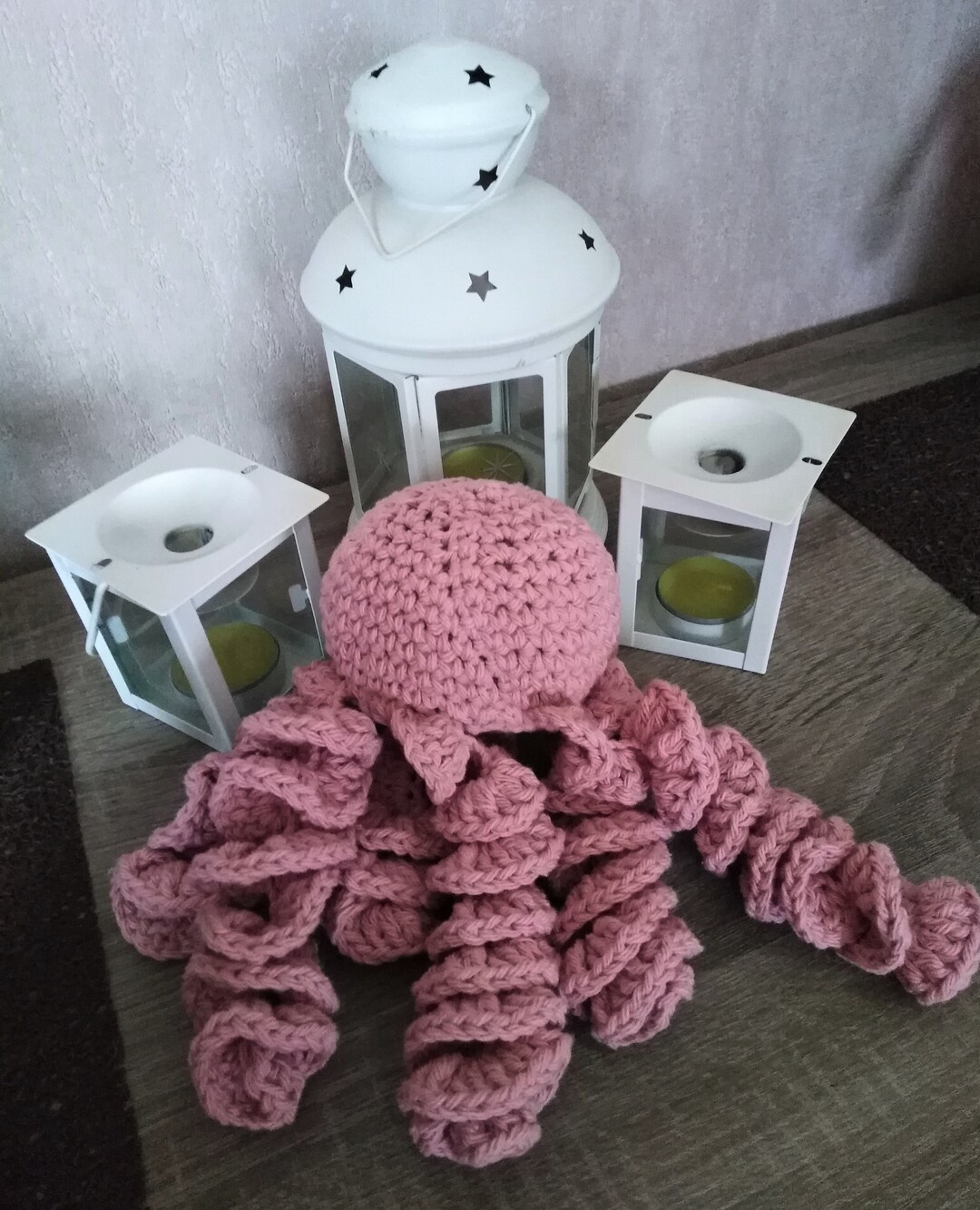 Large Crochet Cotton Octopuses - Etsy