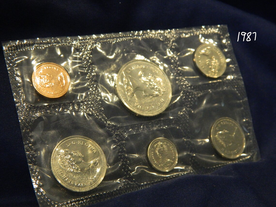 Birth Year Coin Sets 1983-87 Uncirculated Birth Year Coins 1.00, 0.50 ...