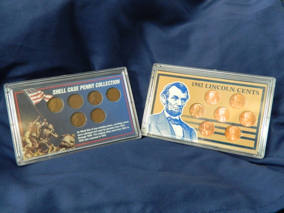 Shell Case Penny Collection und Lincoln Cents 1996 1982 | Etsy