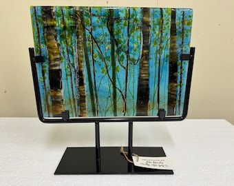 Fused Glass Forest Landscape Art - Etsy