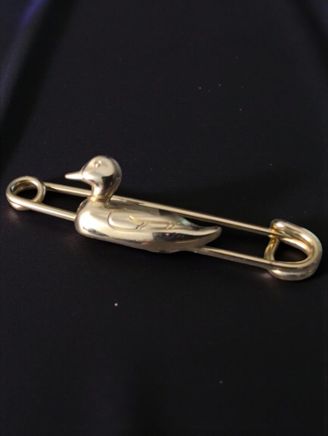 Vintage Gold Tone Duck Pin-brooch - Etsy
