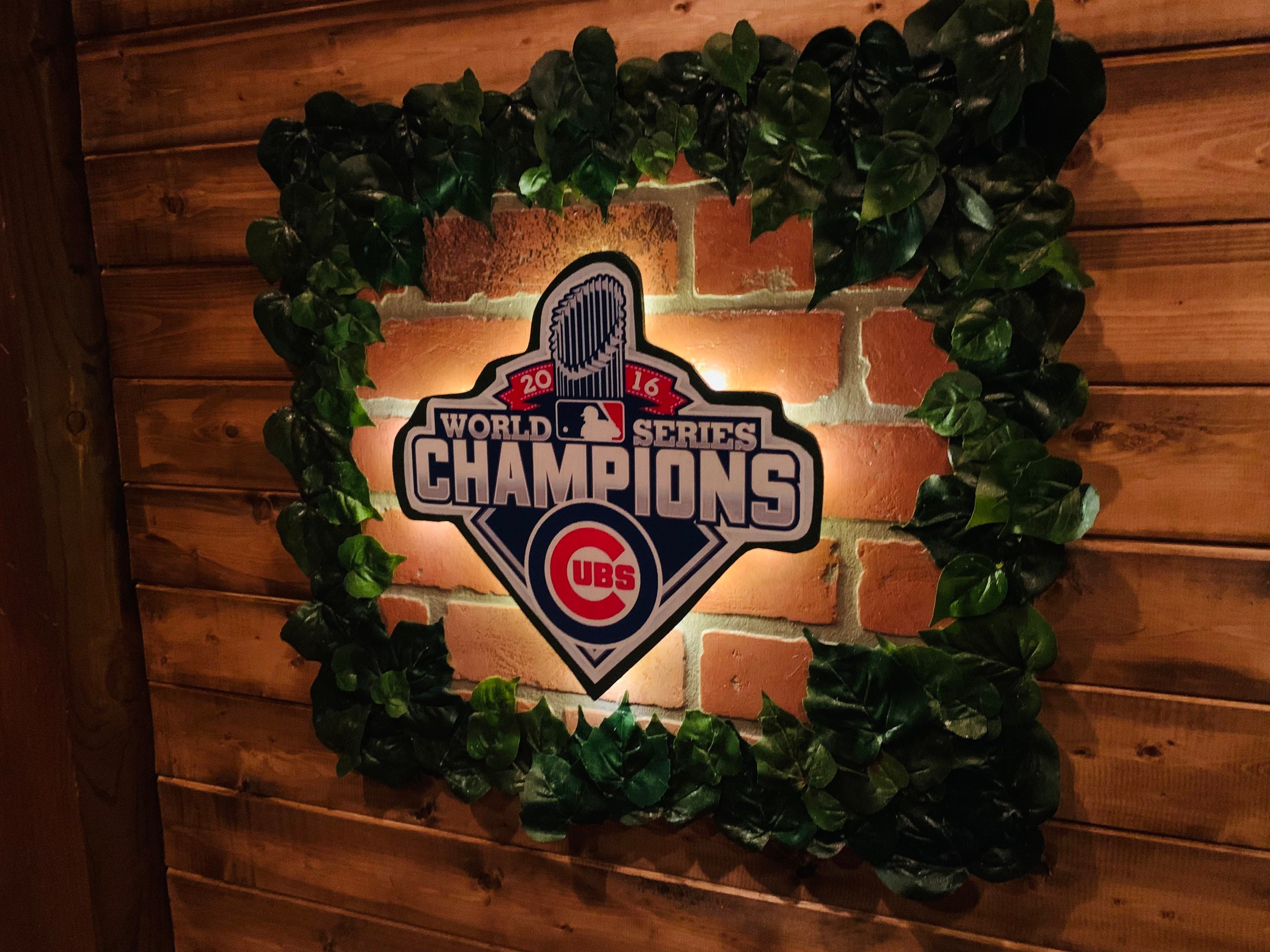 Lighted Handmade Chicago Cubs World Series Champions Display! - Etsy