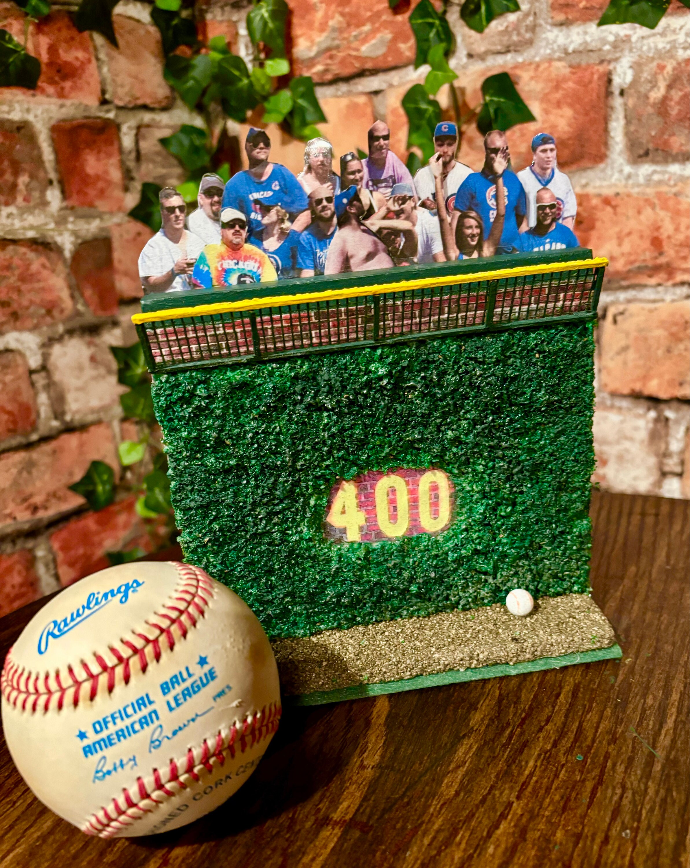 Wrigley Field Handmade 400 Desktop Ivy Wall Display 3 - Etsy