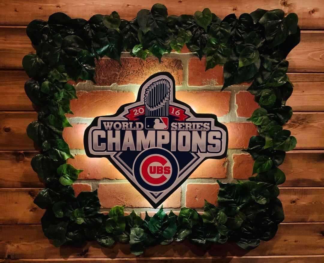 Lighted Handmade Chicago Cubs World Series Champions Display! - Etsy