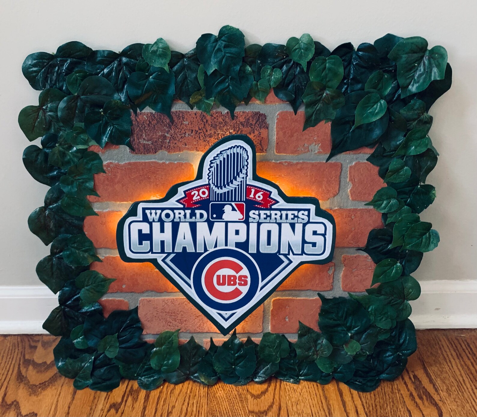 Lighted Handmade Chicago Cubs World Series Champions Display! - Etsy