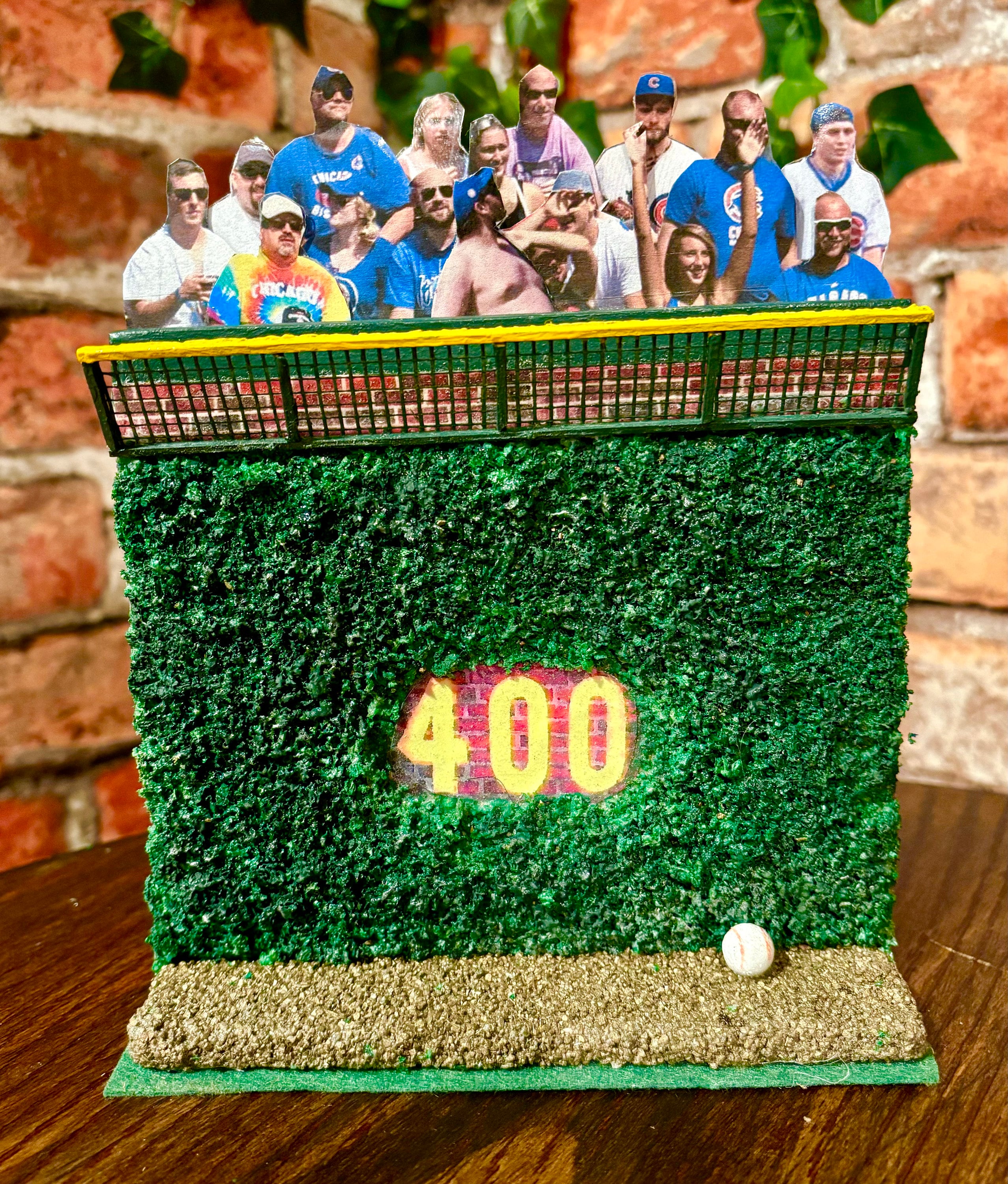 Wrigley Field Handmade 400 Desktop Ivy Wall Display 3 - Etsy