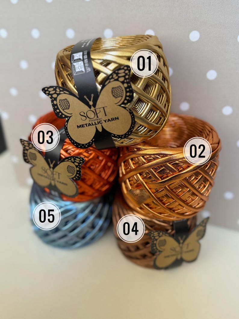 Luxury Metallic Yarn: Shimmering Crochet, Knit & Weave - Etsy