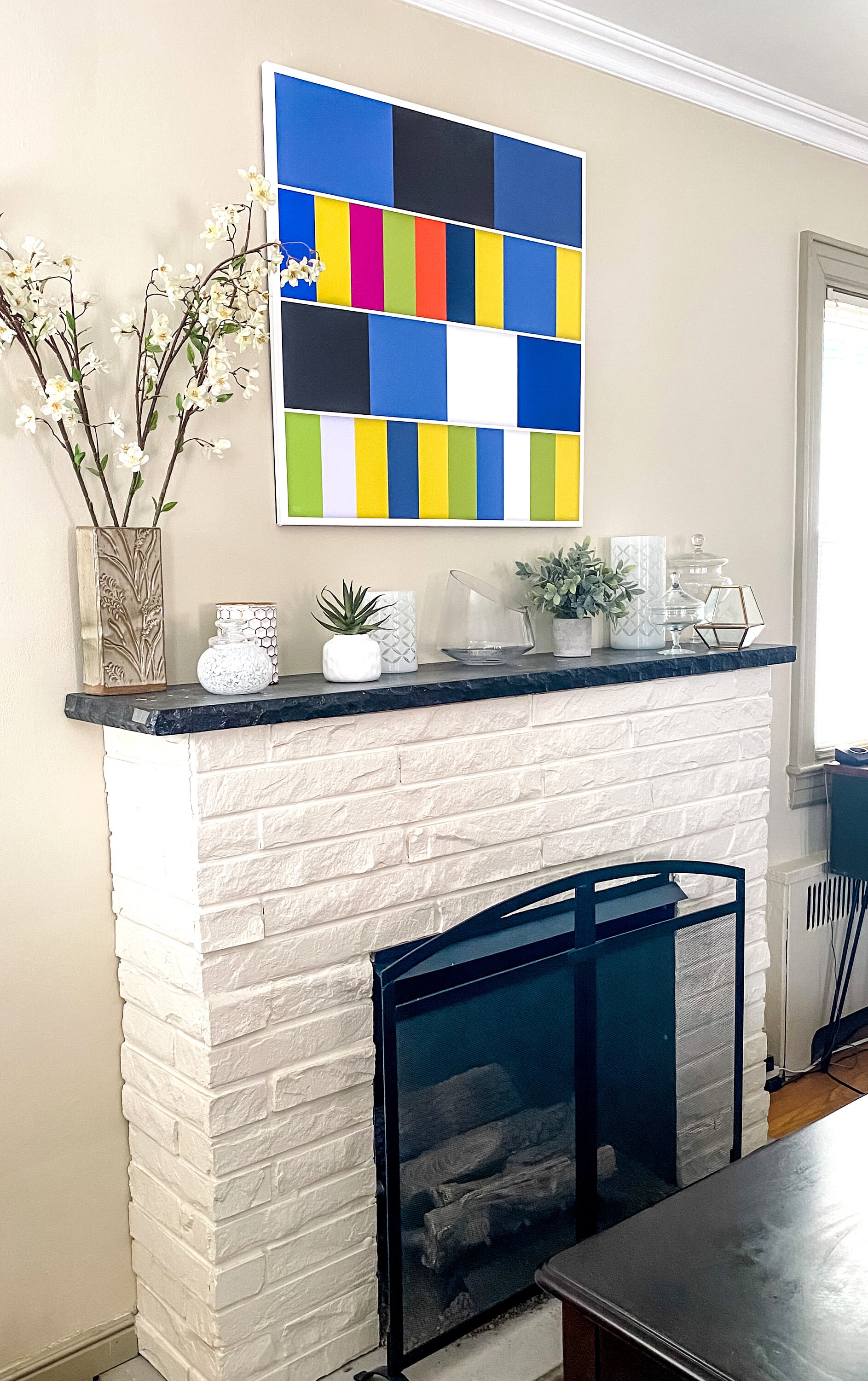 XXL Family Portrait With Custom Names 30x30 Large Synesthesia Art ...