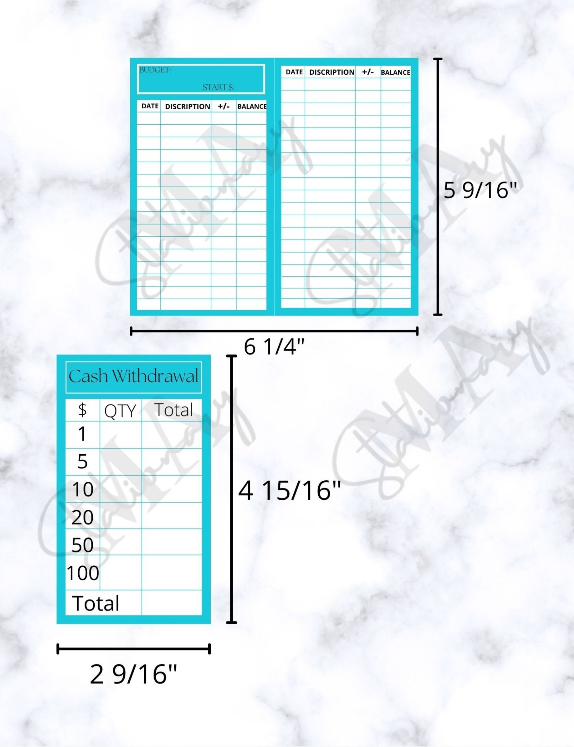 Printable PDF Balance Sheets for Your A6 Binder. - Etsy
