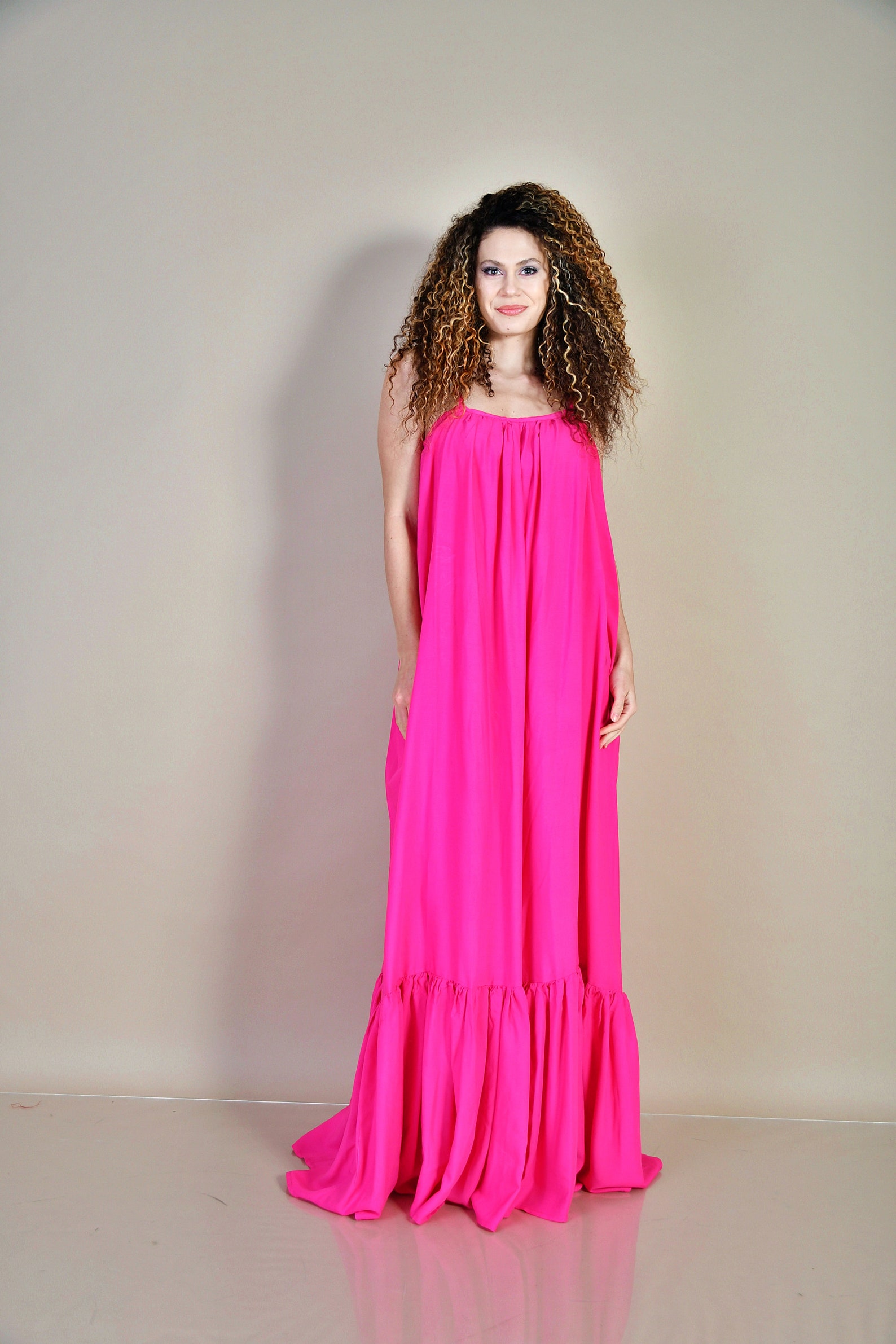 Cotton Viscose Dress/ Summer Dress/ Pink Dress/ Open Back - Etsy