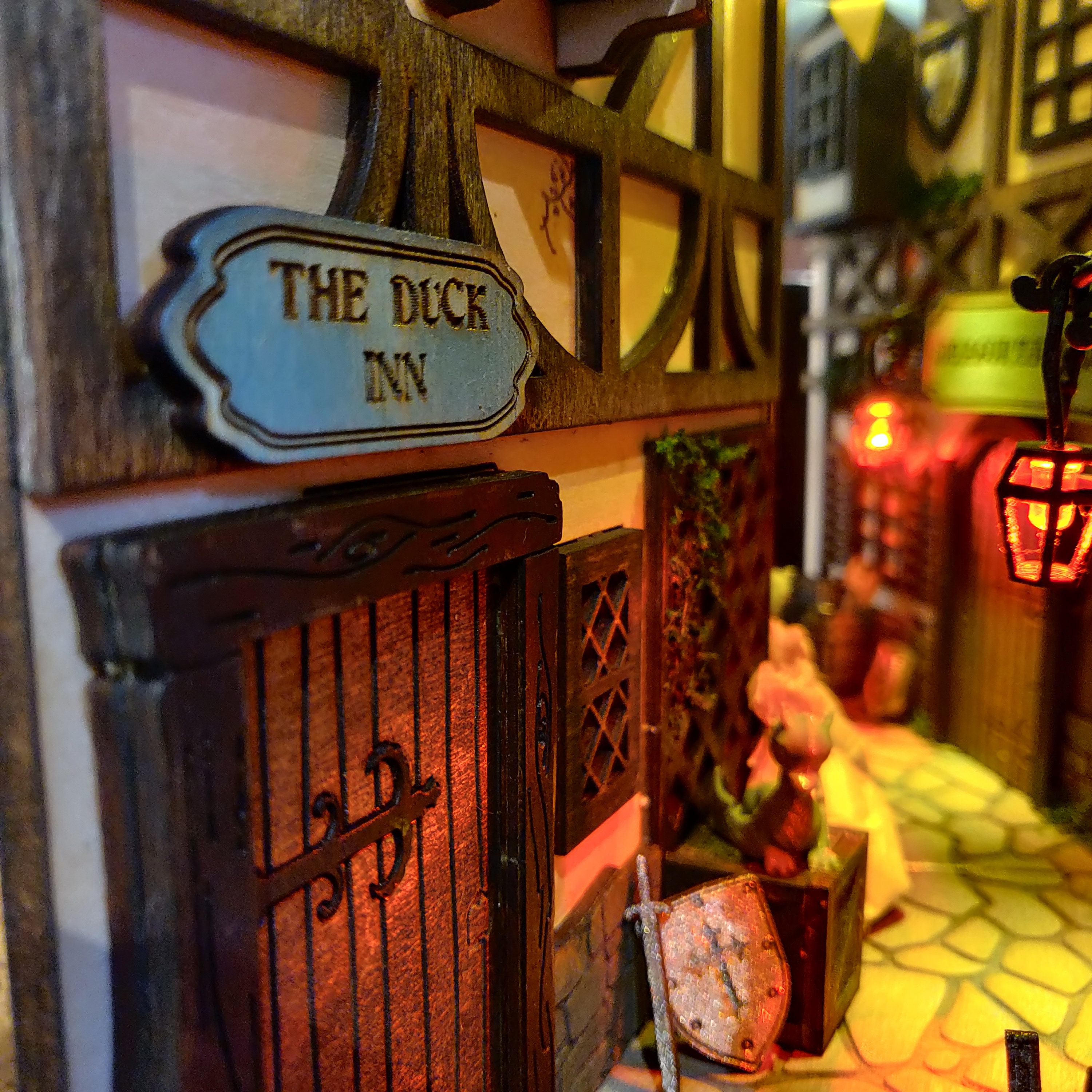 MINI ALLEY Medieval Assembled Booknook Premade Bookshelf Insert ...