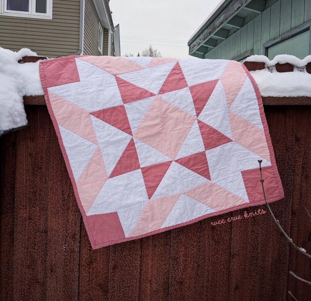 Ribbon Flower Baby Quilt Pattern PDF* Easy Quilting Throw Blanket - Etsy