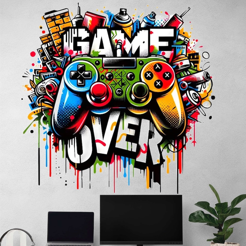 Gamer Wall Sticker - Etsy