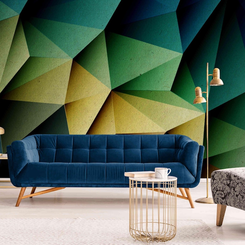 3d Wallpaper Geometric - Etsy