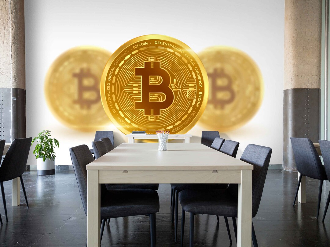Bitcoin Coin Wall Mural – Peel and Stick Self Adhesive BTC ...