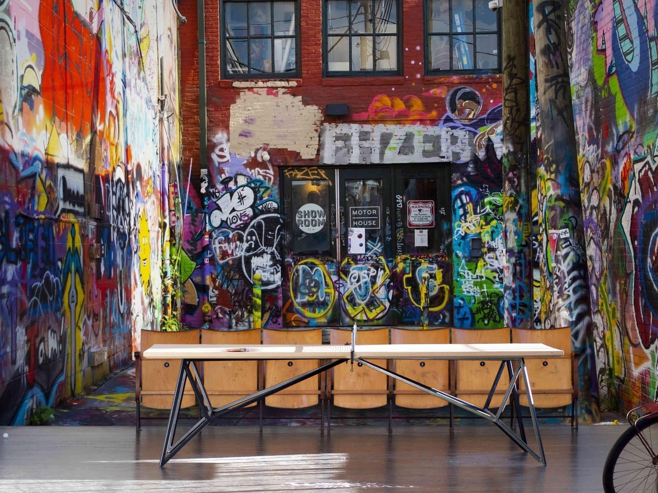 Urban Graffiti Alley Mural Peel and Stick Graffiti Wall Art, Removable ...