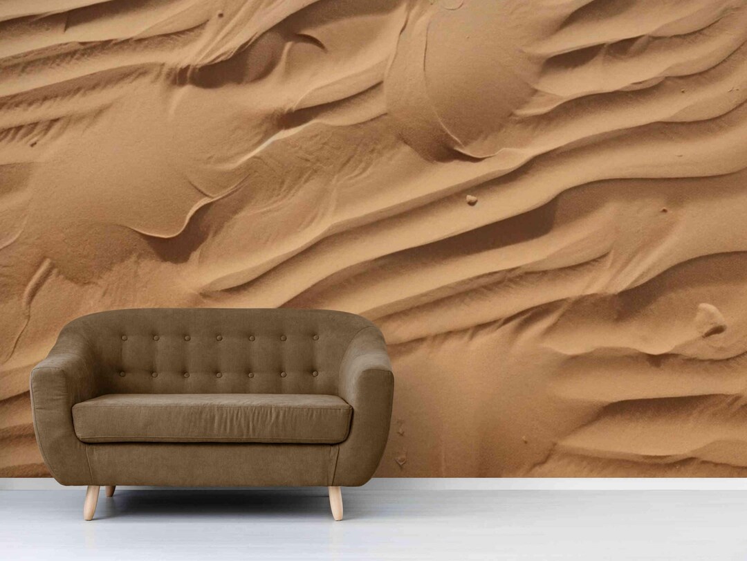 Desert Sand Texture Wall Mural – Natural Minimalist Peel and Stick ...
