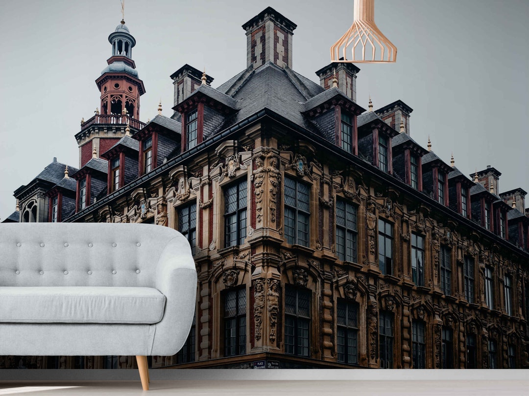 Architecture Building Wallpaper – 3D France Street View Wall Mural ...