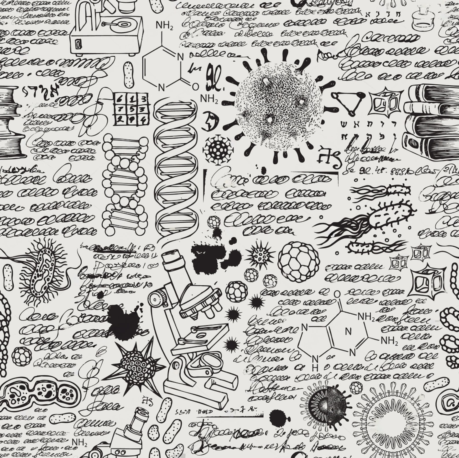 Chemistry Wall Murals Scientific Wallpaper Educational Wall Decor Home ...