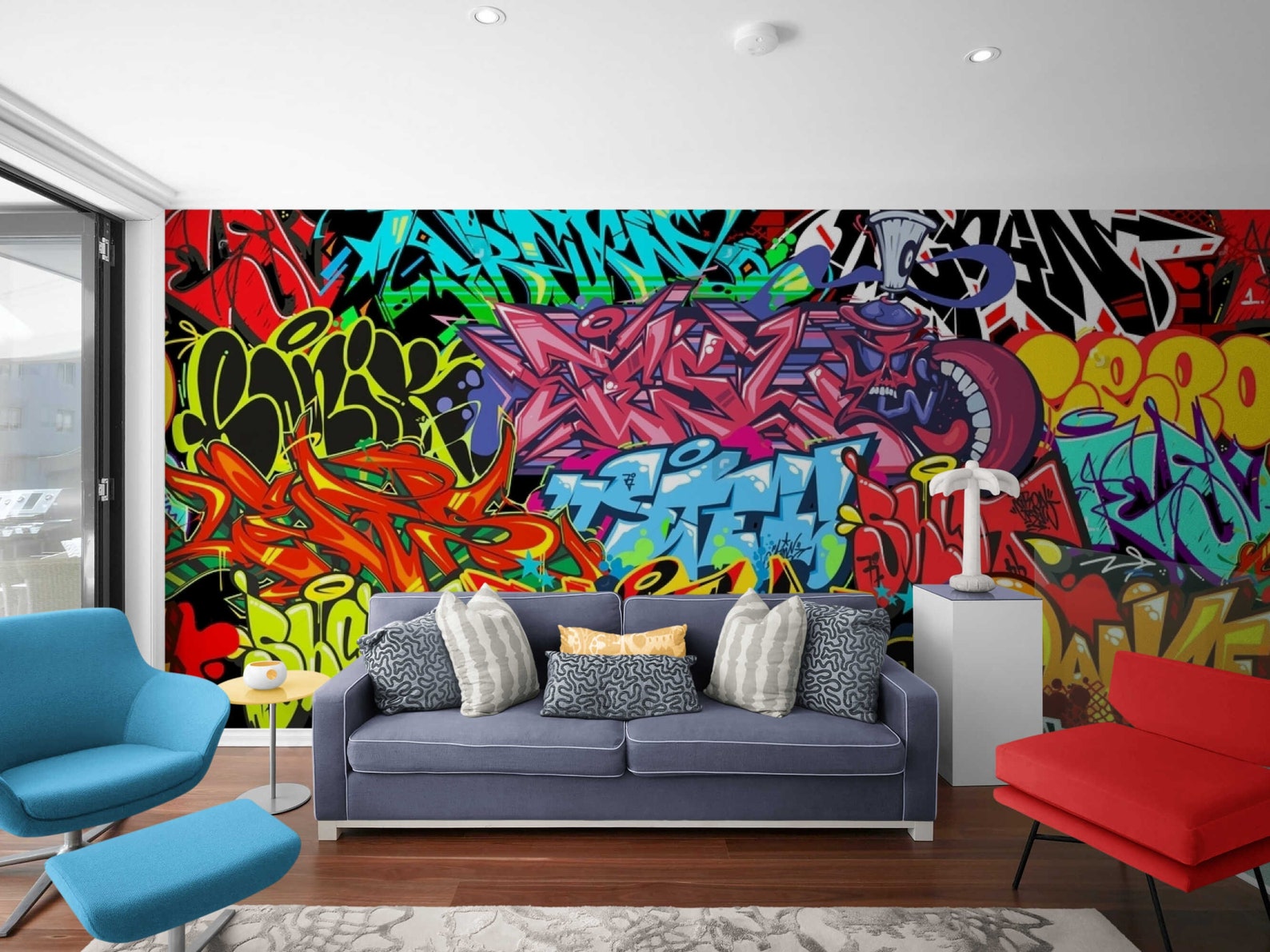 Street Art Graffiti Murals Peel and Stick Wallpaper Graffiti Wall Paper ...