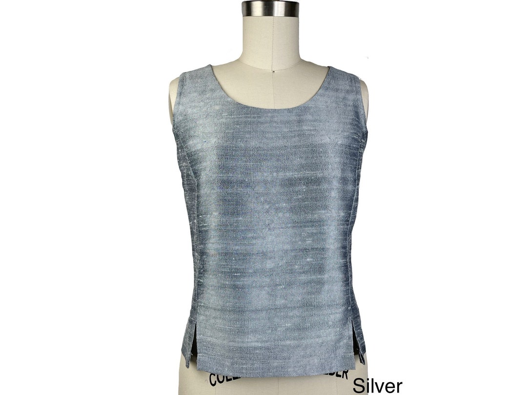Silk Tank Top, Sleeveless Silk Top, Flattering Princess Cut Camisole ...