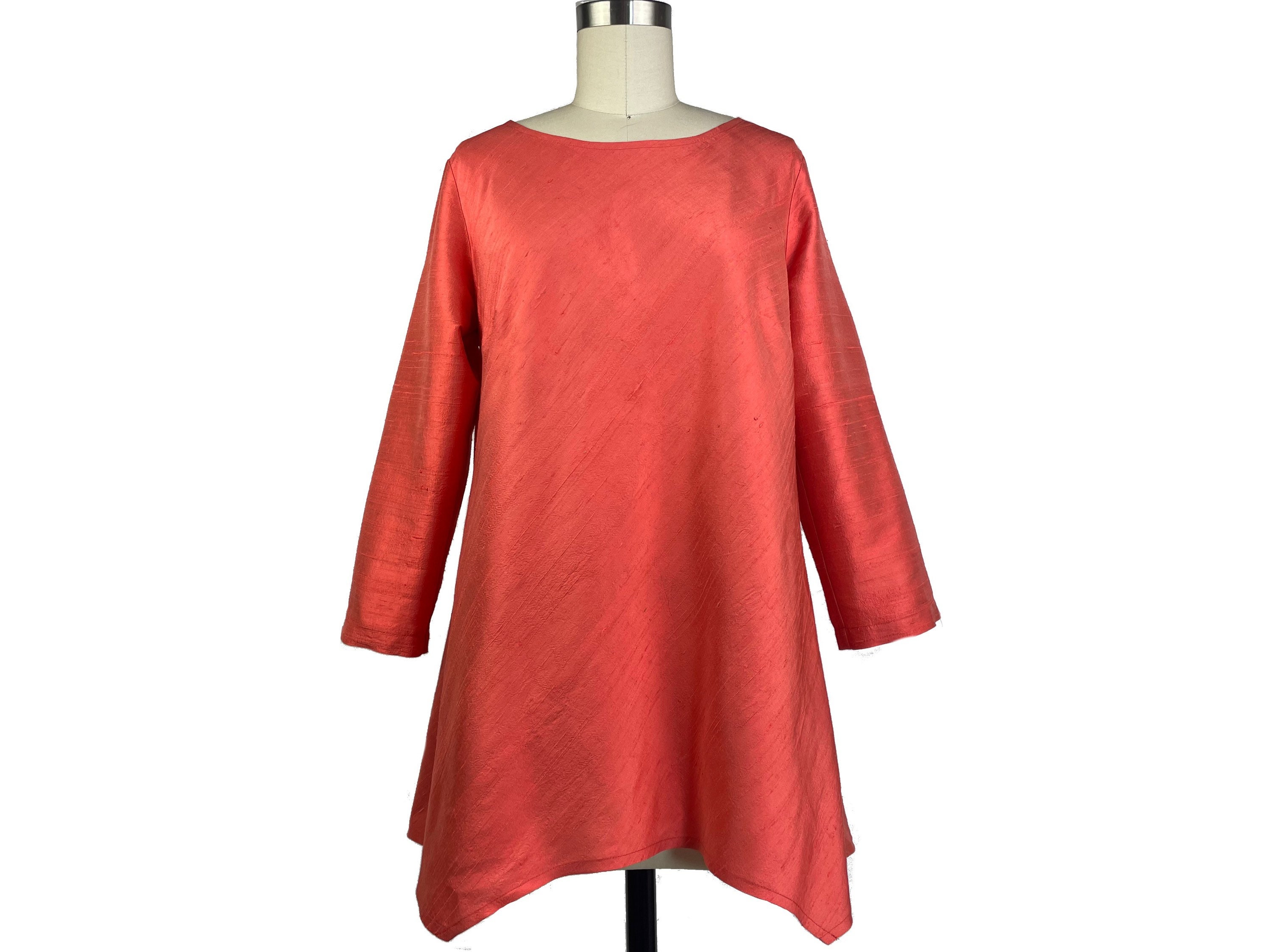Silk Tunic Top Bias Cut Tunic Elegant and Timeless Relaxed - Etsy