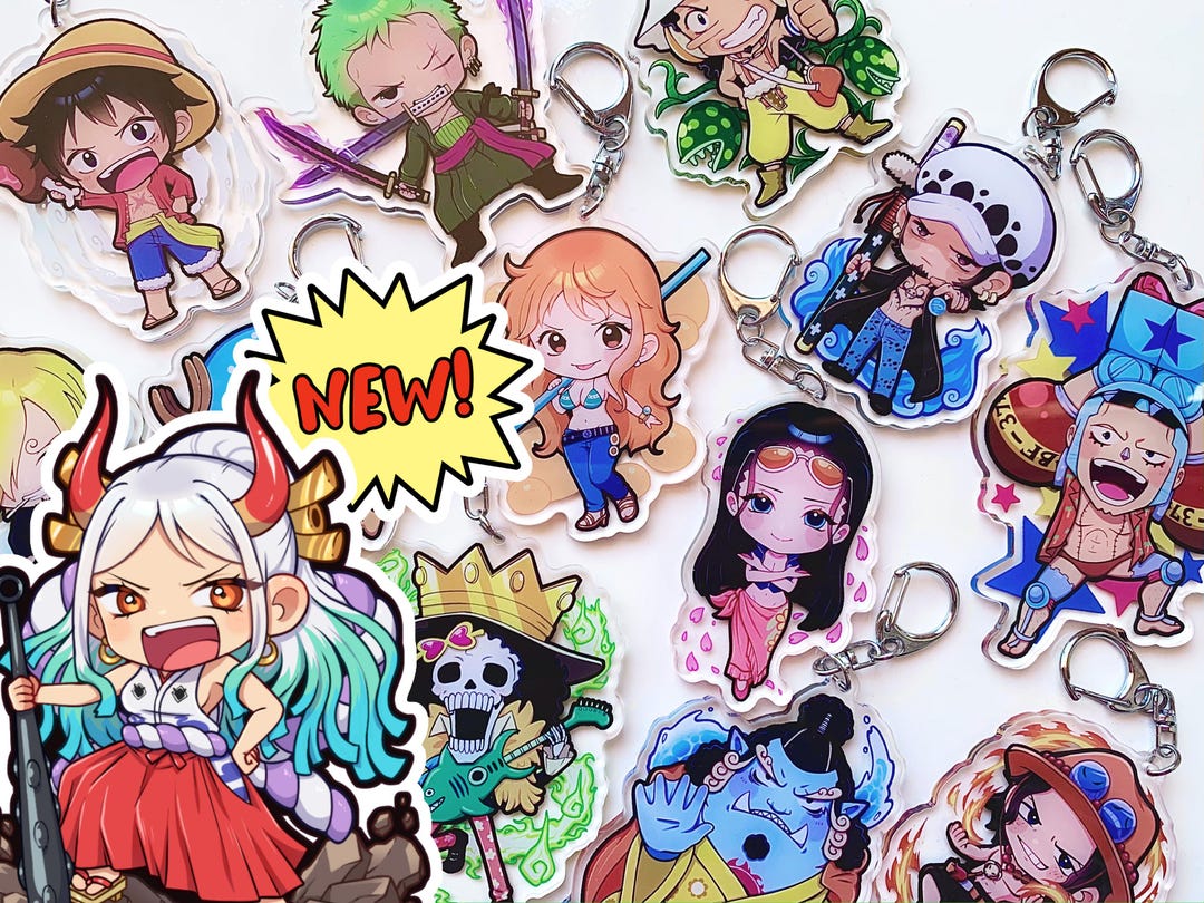 Anime Pirates Friends Acrylic Keychain - Etsy