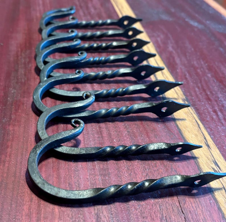 Rat Tail Colonial Hook With Twist - Etsy