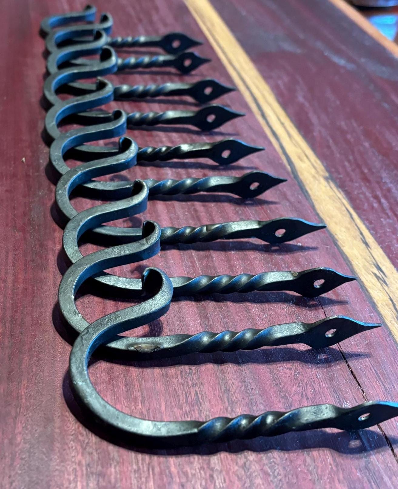 Fish Tail Colonial Hook With Twist - Etsy