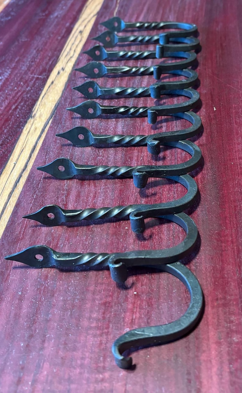 Fish Tail Colonial Hook With Twist - Etsy