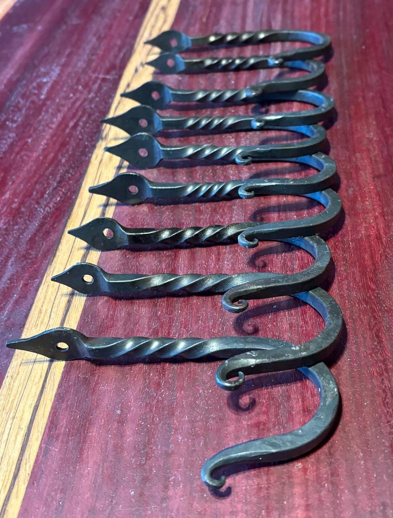 Rat Tail Colonial Hook With Twist - Etsy