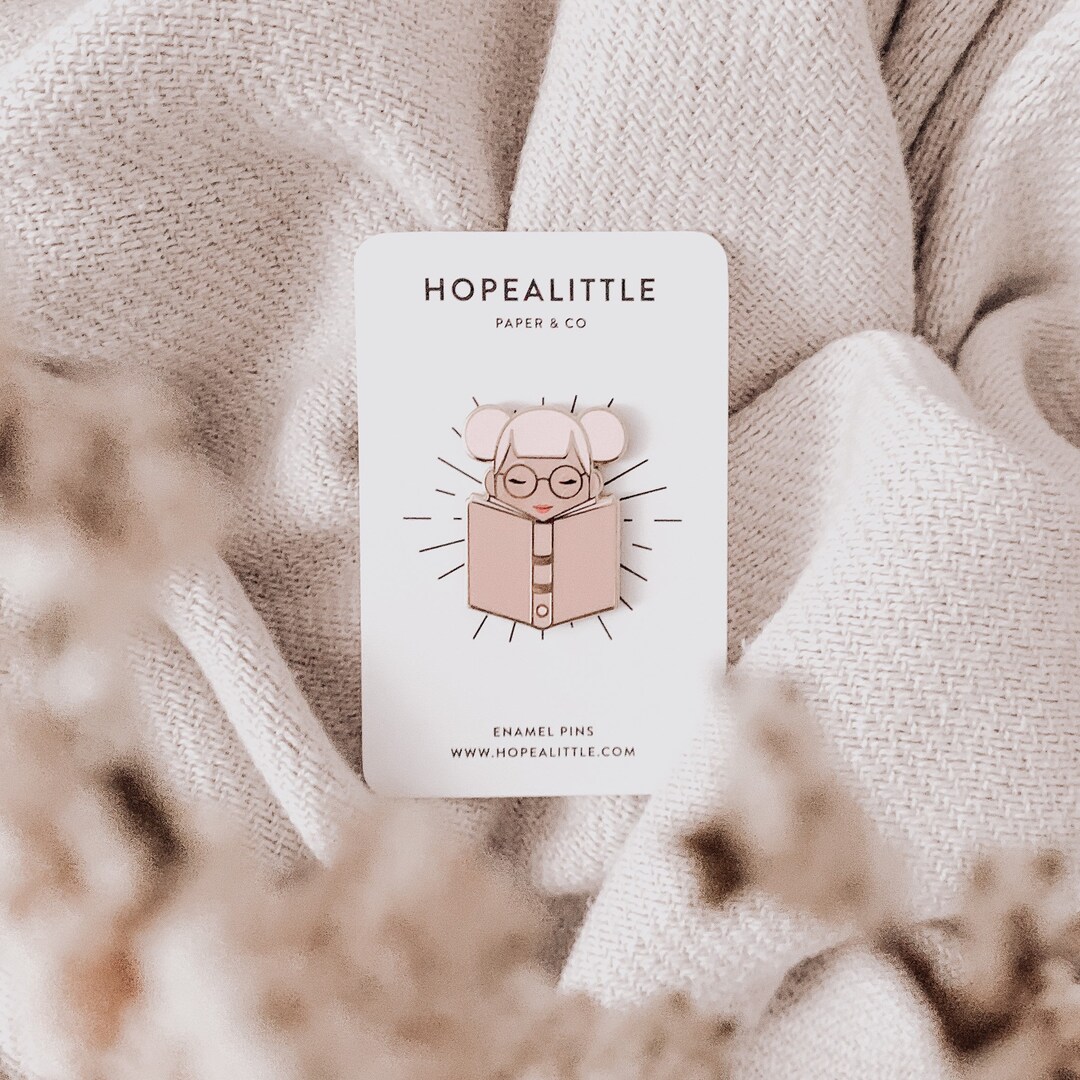 Ava Bookish Enamel Pin Hard Enamel Pin Minimal Enamel Pin - Etsy Canada