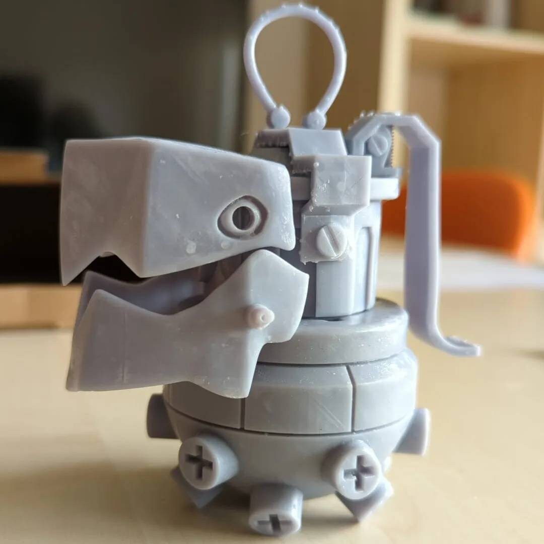 Jinx Grenade flame Chomper 3D Print Arcane League of Legends - Etsy