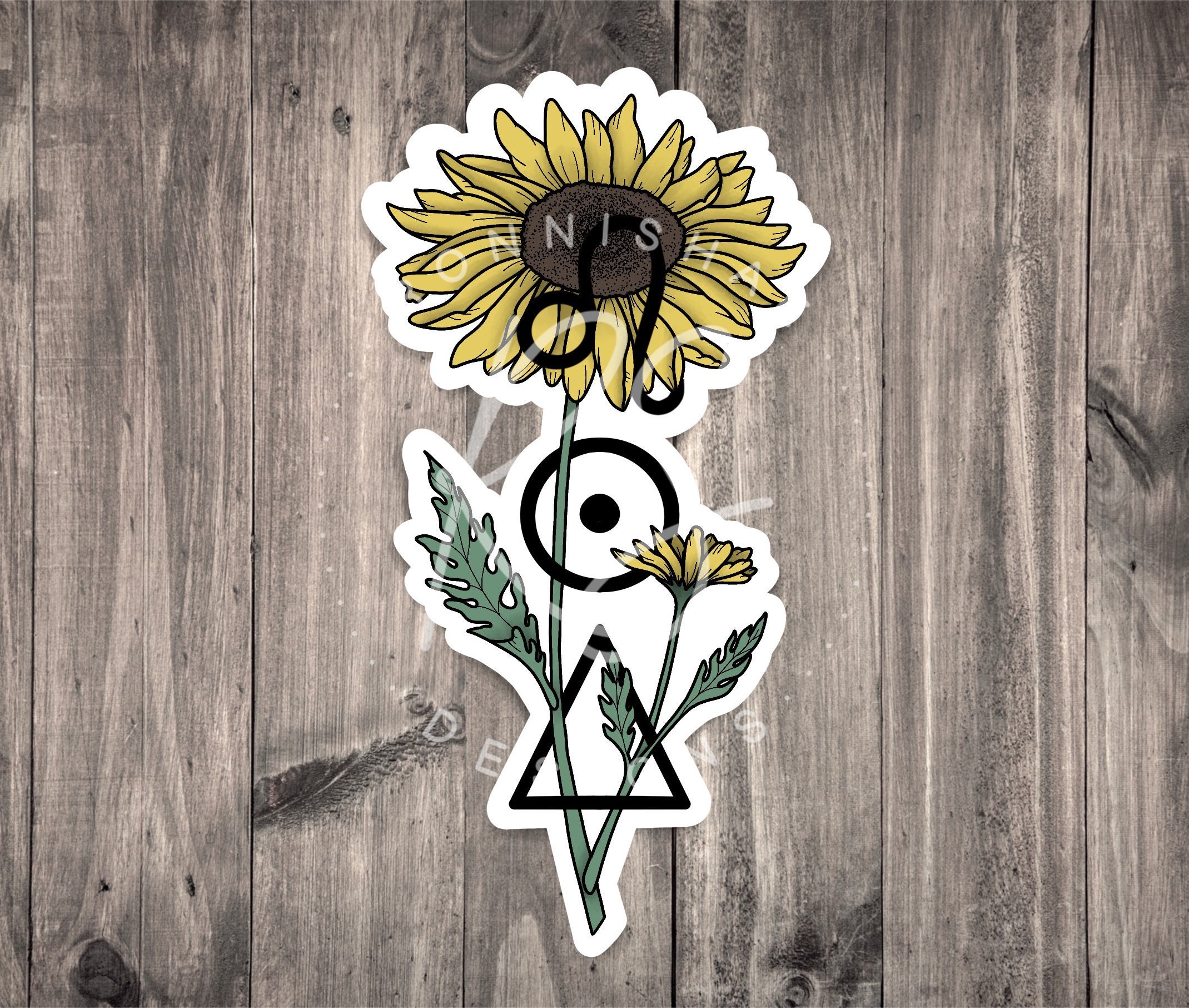 Leo Zodiac Sticker | Etsy