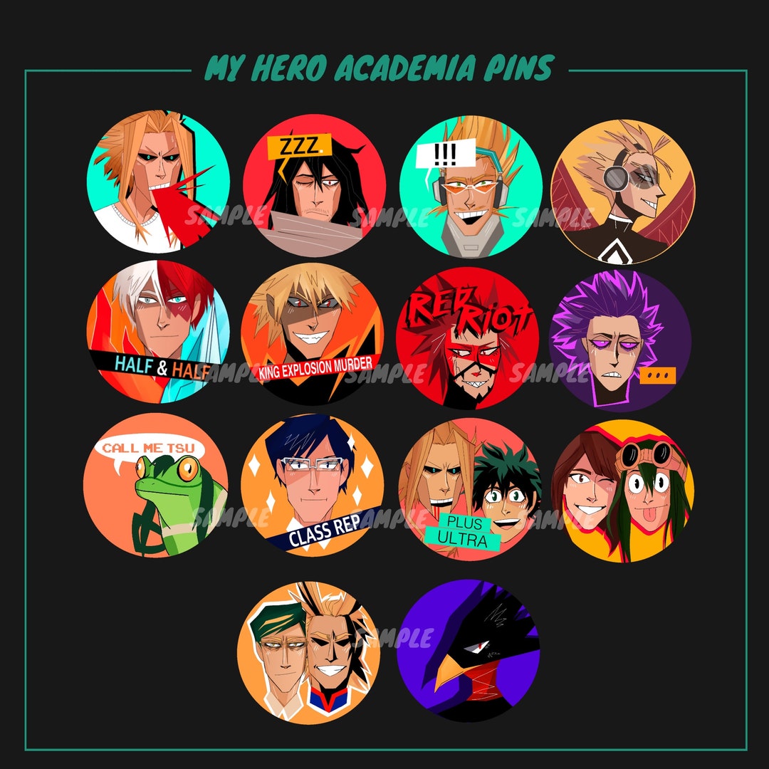 Anime & Video Game Buttons - Etsy