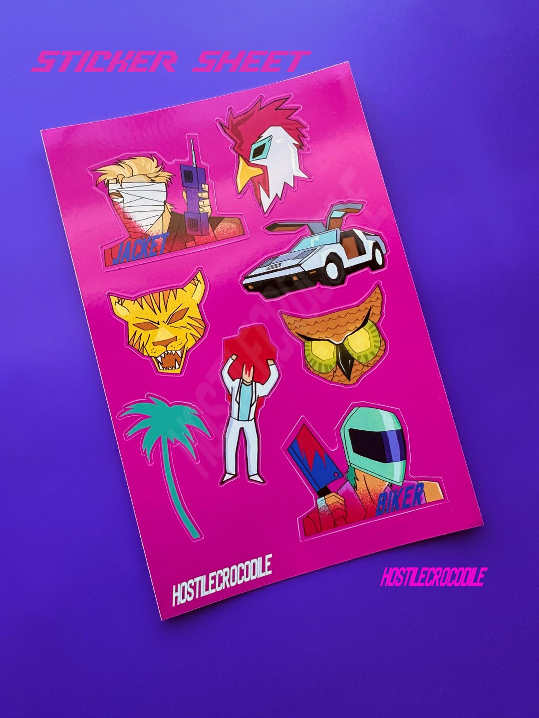 Hotline Miami Sticker Sheet - Etsy