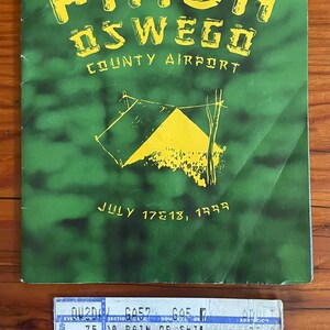 Phish Oswego Ticket Stub and Program - Etsy