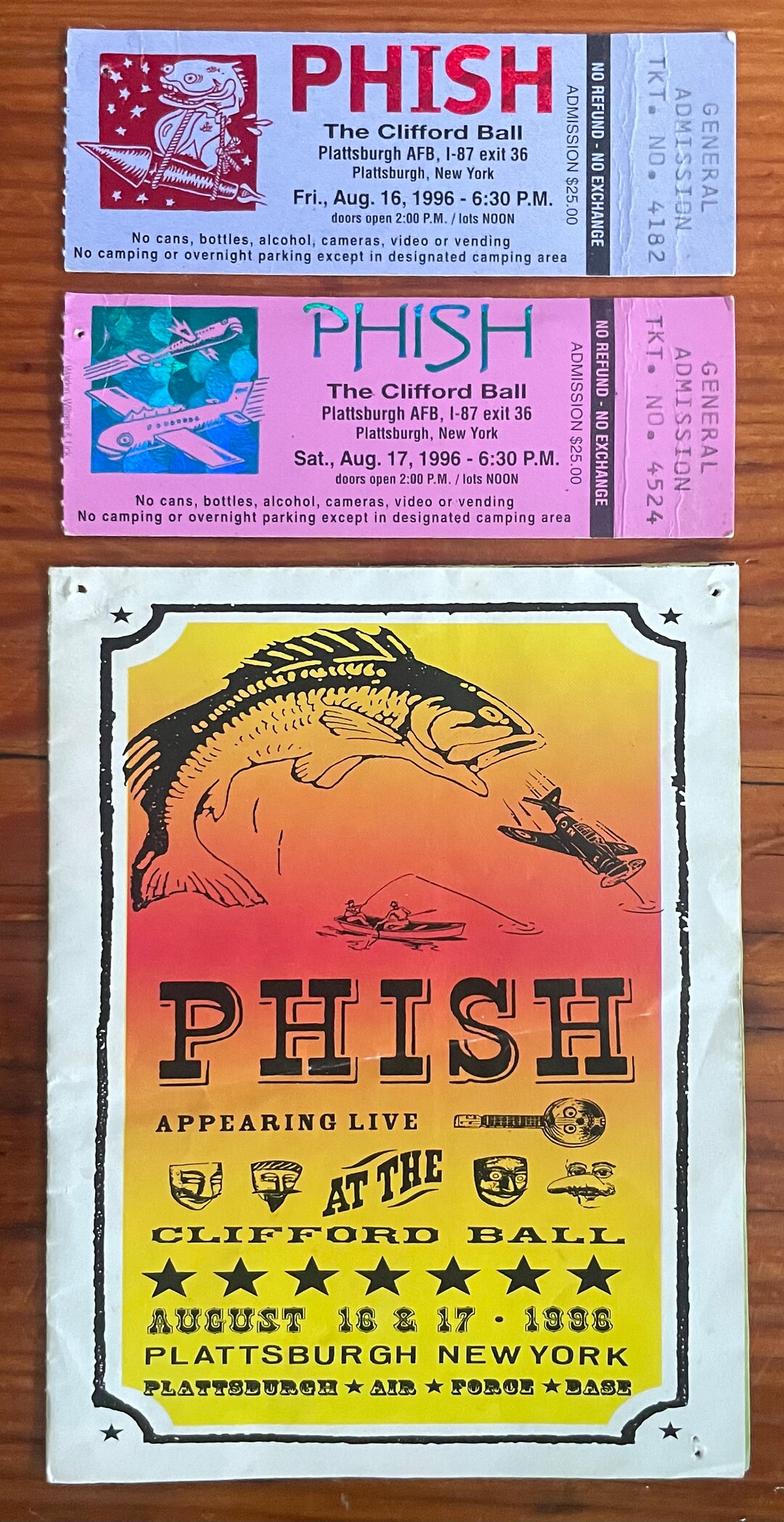 Phish the Clifford Ball Ticket Stubs and Program - Etsy