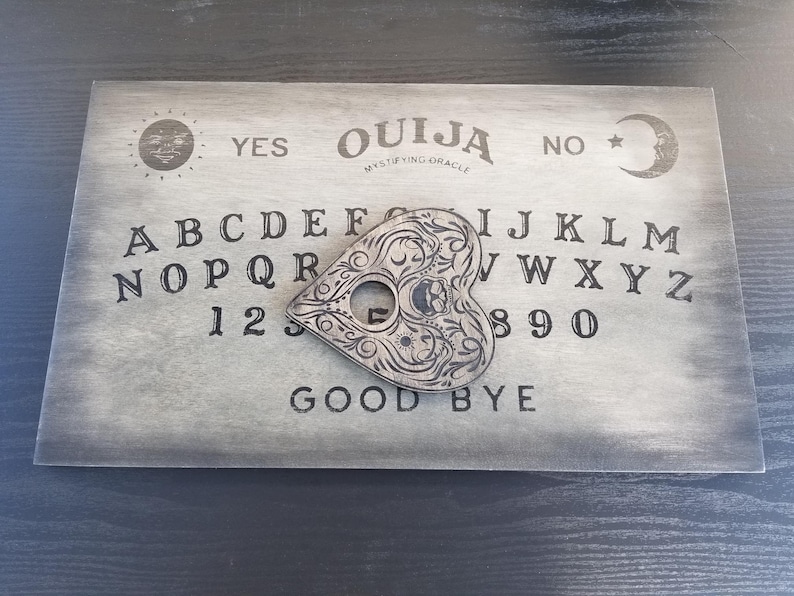 Handmade Wooden Ouija Board With Planchette Ouija Playing - Etsy
