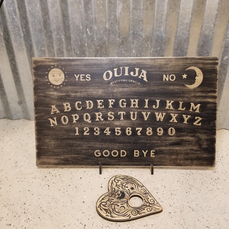 Handmade Wooden Ouija Board With Planchette Ouija Playing - Etsy