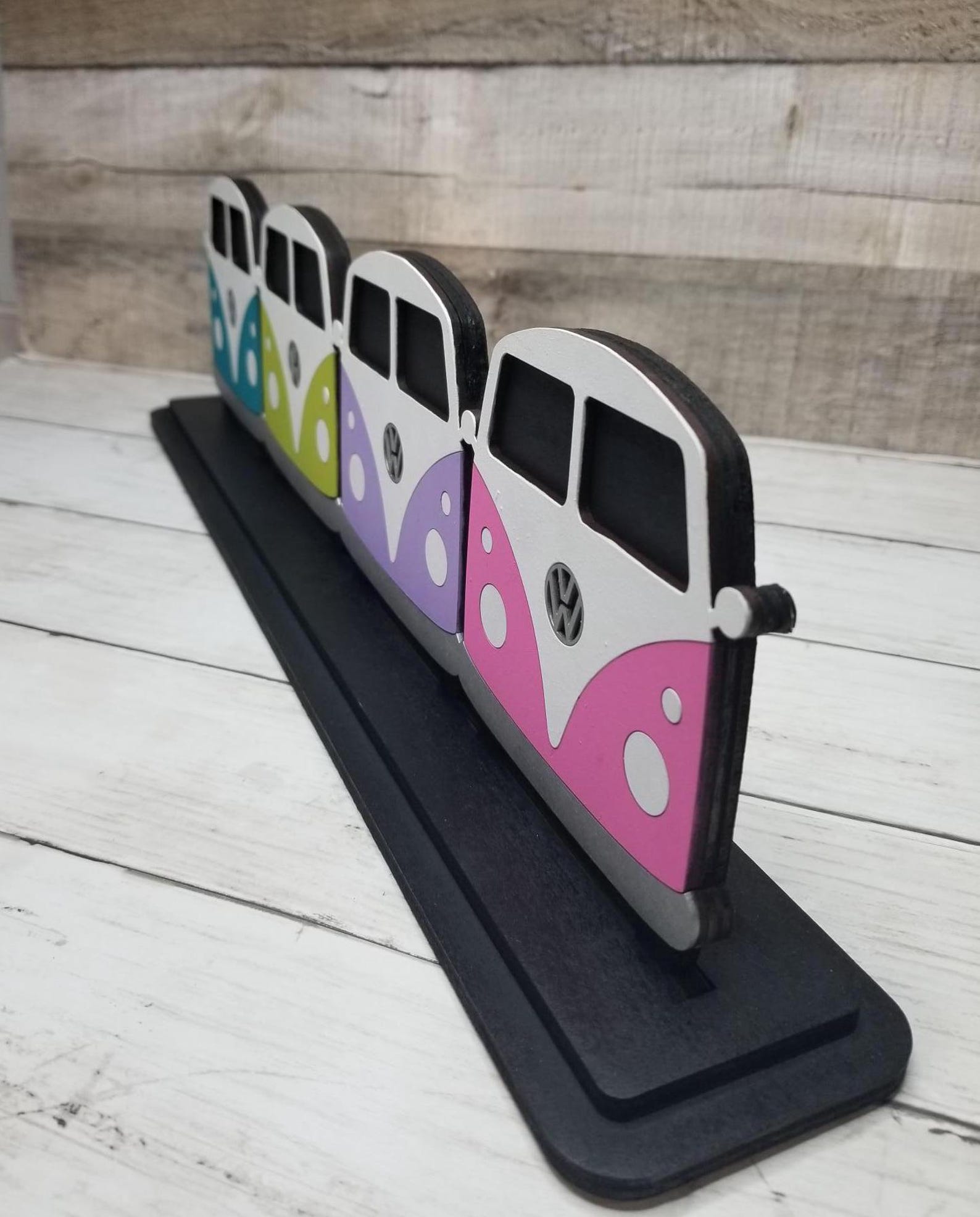 Handmade 3D Volkswagen Bus Décor VW Bus Shelf Sitter Wooden Home Décor ...