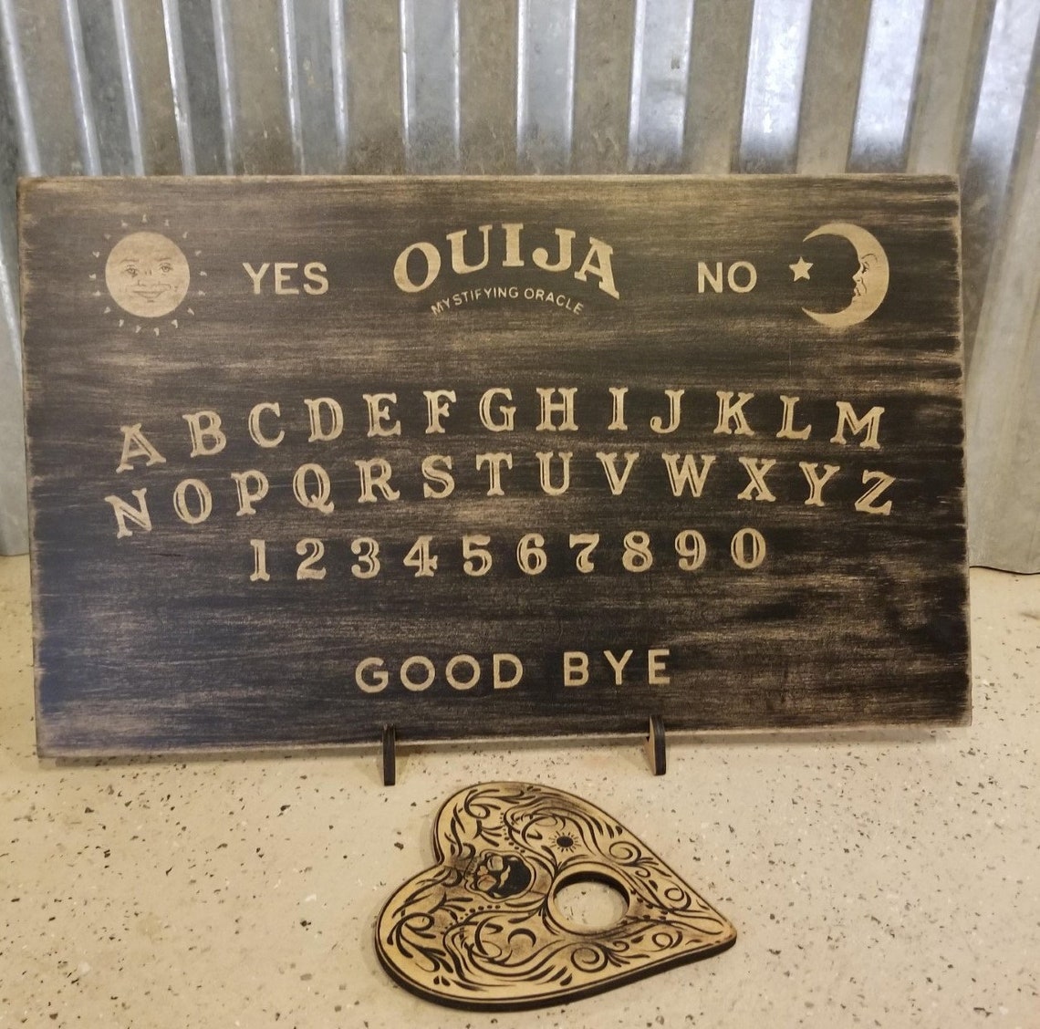 Handmade Wooden Ouija Board With Planchette Ouija Playing - Etsy
