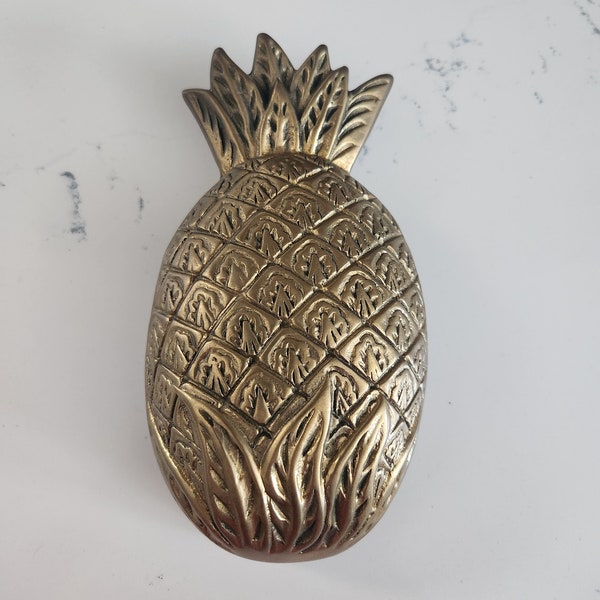 Brass Pineapple Door Knocker Vintage - Etsy