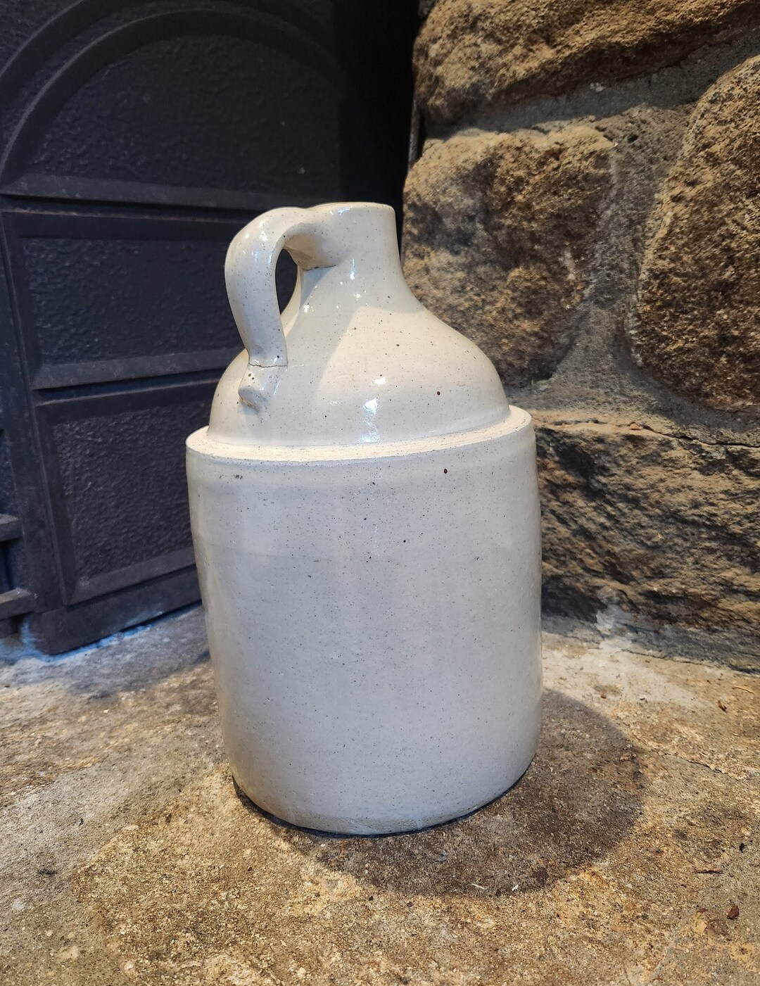 Antique White Stoneware Whiskey Jug A1 - 1 Gallon - Etsy