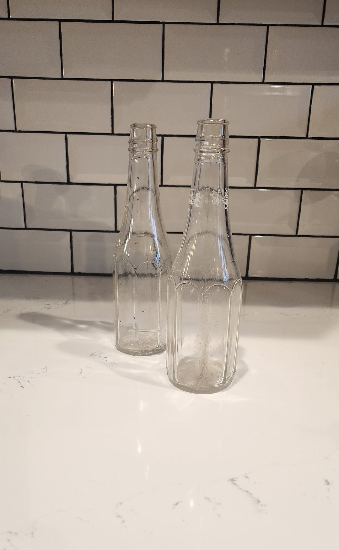 Vintage H.J. Heinz Ketchup Clear Octagonal Bottle - Sold Each - Etsy