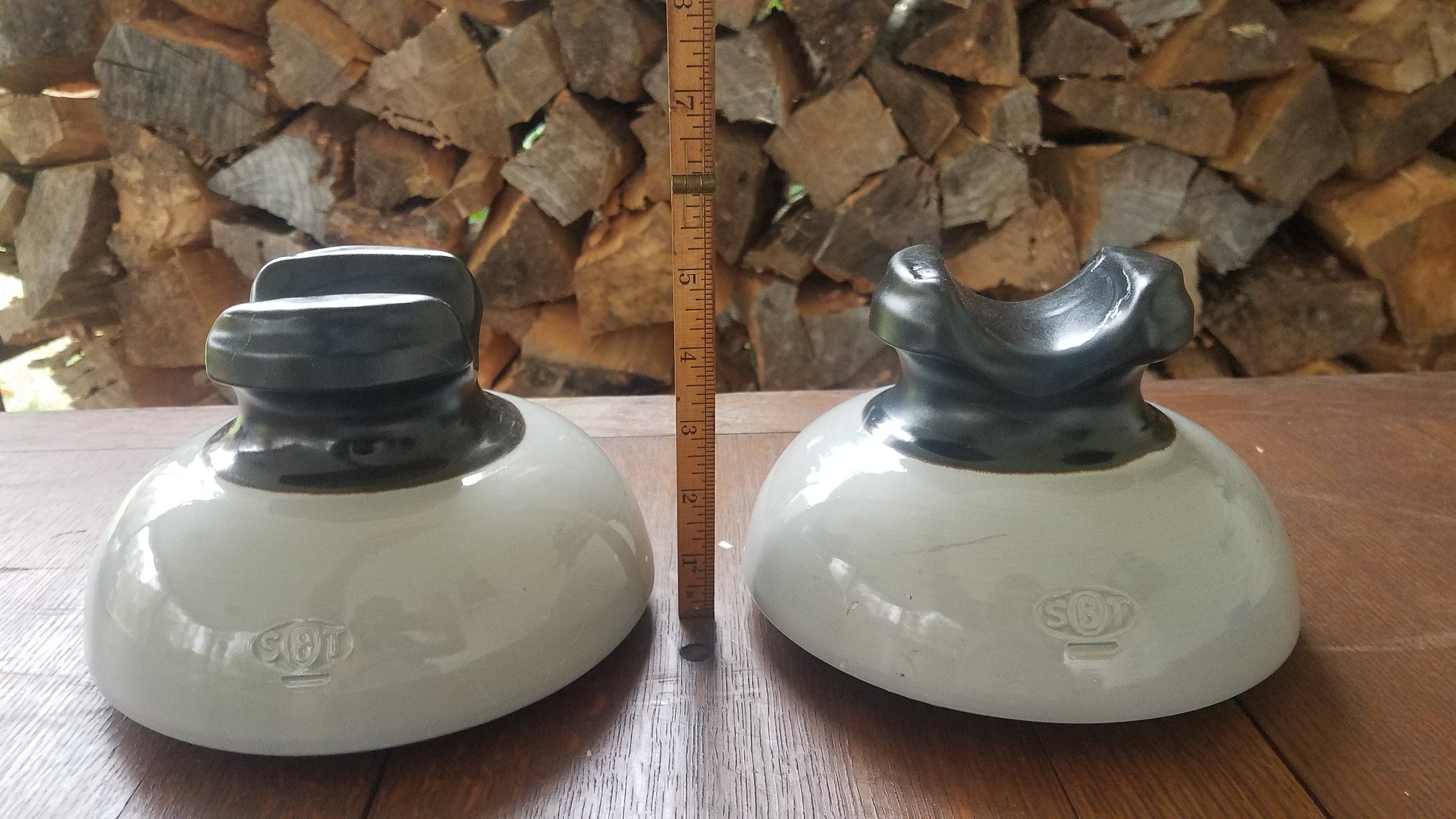 Antique Large Porcelain Ceramic Two-toned Insulators - Sold Each - Etsy