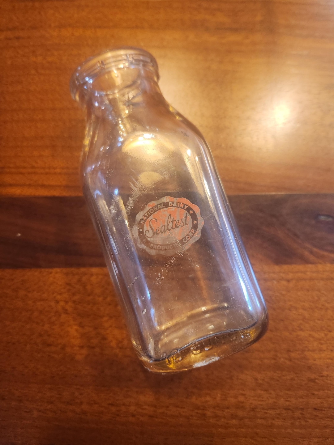 Antique Glass Small Milk Bottle - Sealtest National Dairy Products Corp ...