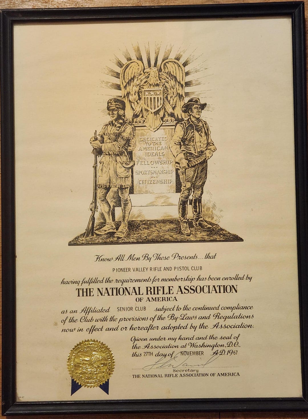 Vintage Original 1967 National Rifle Association of America (NRA ...